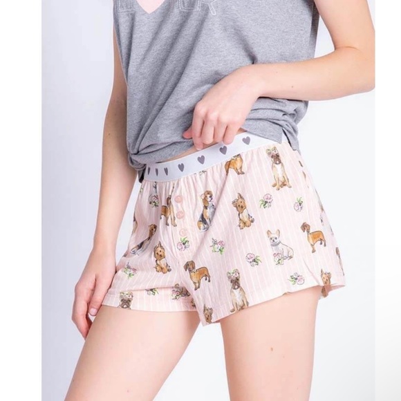 PJ Salvage | Intimates & Sleepwear | Pj Salvage Blush Dog Puppy Print ...